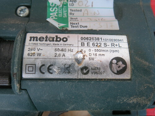 Metabo Model BE622S Power Drill.