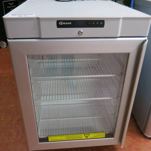 Gram Glass Door Undercounter Fridge, Model K210.