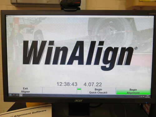 Hunter Hawk Eye Elite, RSMT-CKD, S/N BCC1418 Wheel Alignment System ...