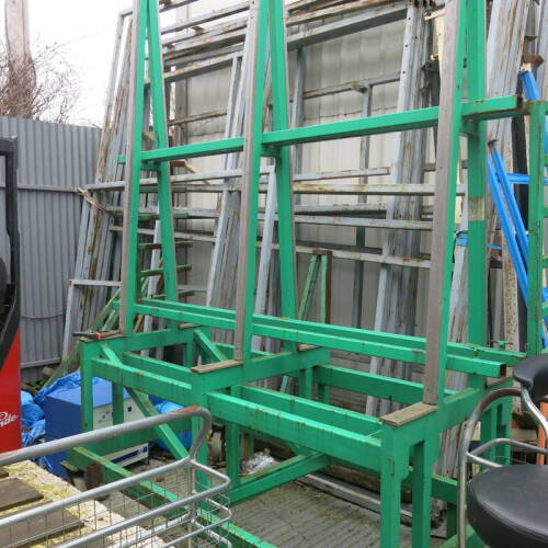 Mobile Glass Double Sided Glass Storage/Transportation Rack with ...