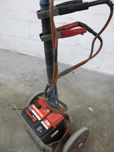 DIY Battery Jump Starter on Trolley.