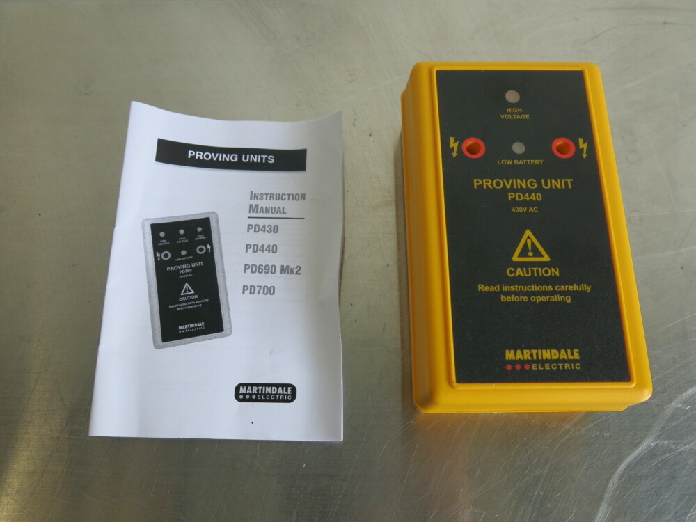 Martindale Electrics Equipment to Include:1 x Proving Unit, Model PD440 ...