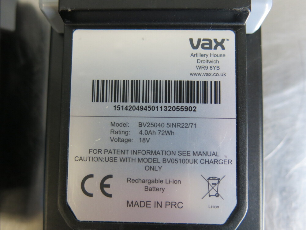 Vax ONE PWR System to Include: 1 x VAX Blade 4 Vacuum Cleaner, 1 x VAX ...