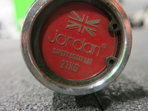 Jordan 21kg Safety Squat Bar with Pair of End Clips.