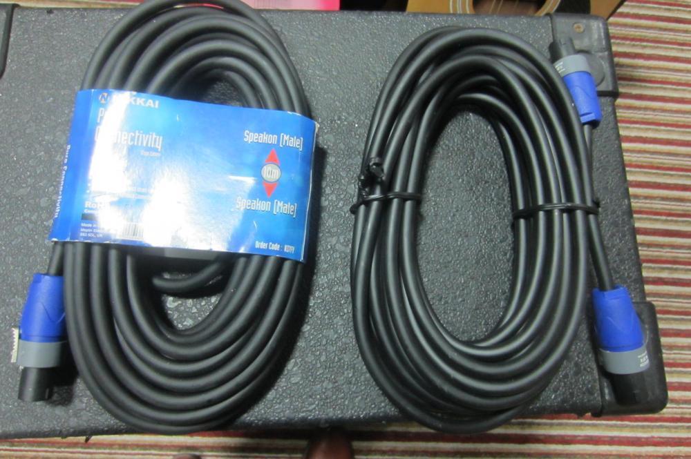 2 x Nikkai Pure Connectivity 10m Speaker Leads (New)