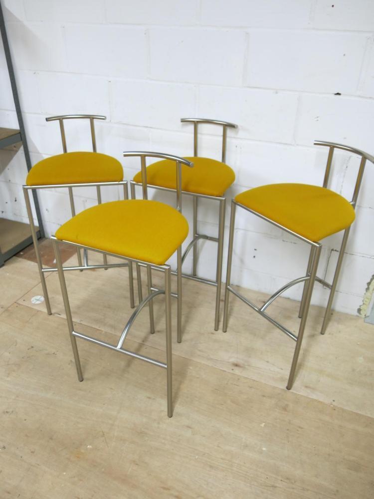 4 x Designer Style Bar Stools in the Style of Tokyo by Rodney Kinsman ...