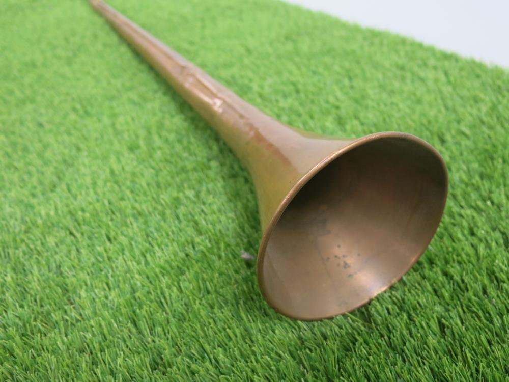 Heraldic Brass Trumpet. NOTE: modified ( As Viewed/Pictured).