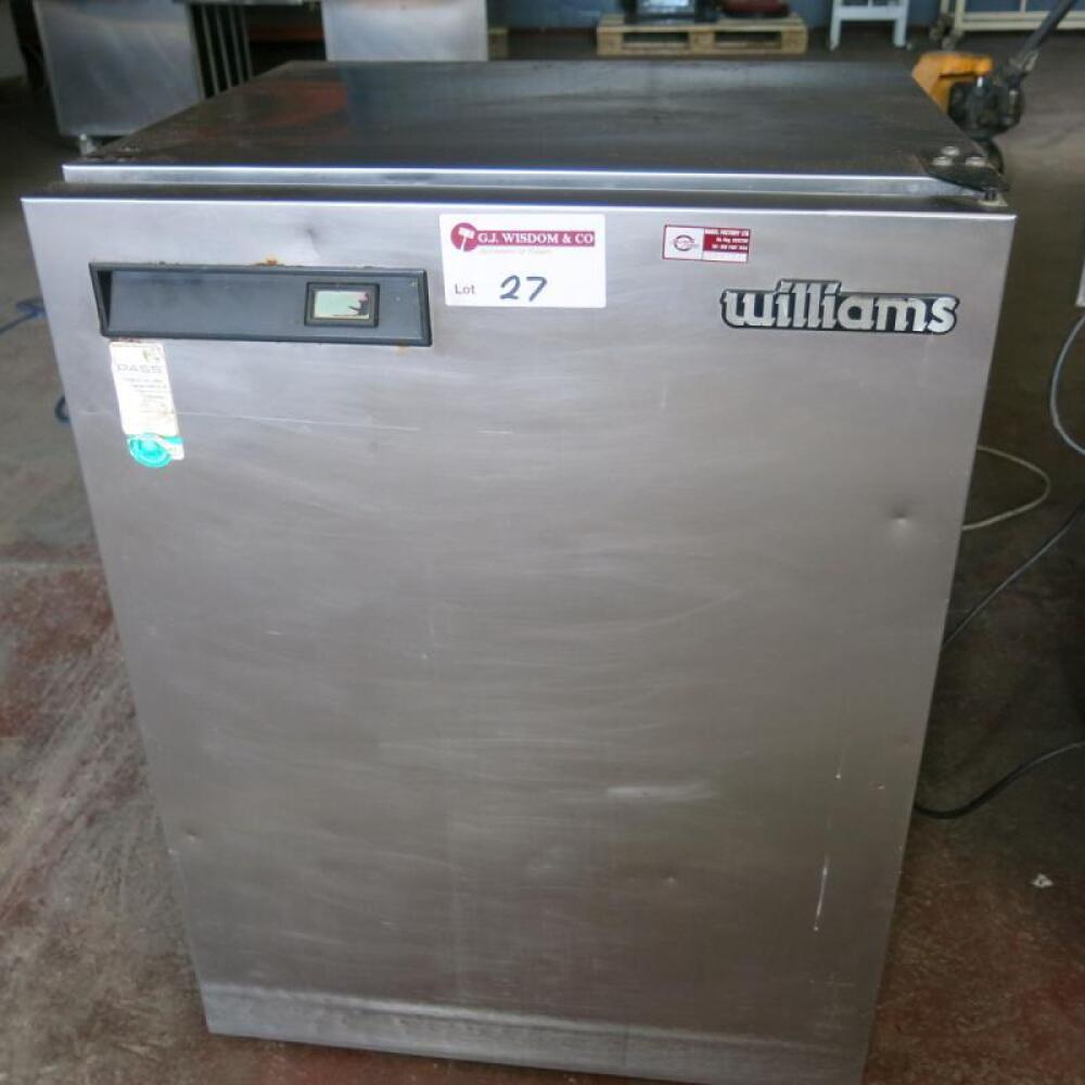 Williams Stainless Steel Undercounter Refrigerator, Model HP5SS. NOTE ...