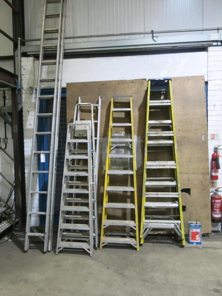 6 x Assorted Sized Ladders & Step Ladders to Include: 1 x 2 Piece ...