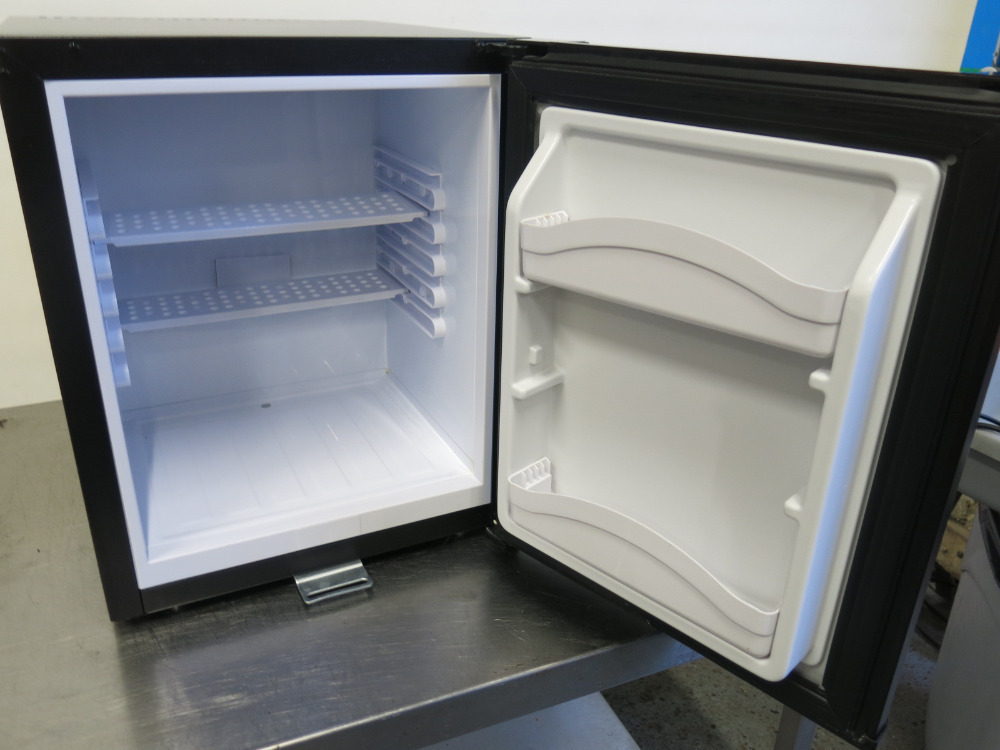 Corby 35L Mini Bar in Black, Model CB-355A. Size H48 x W39 x D46cm.