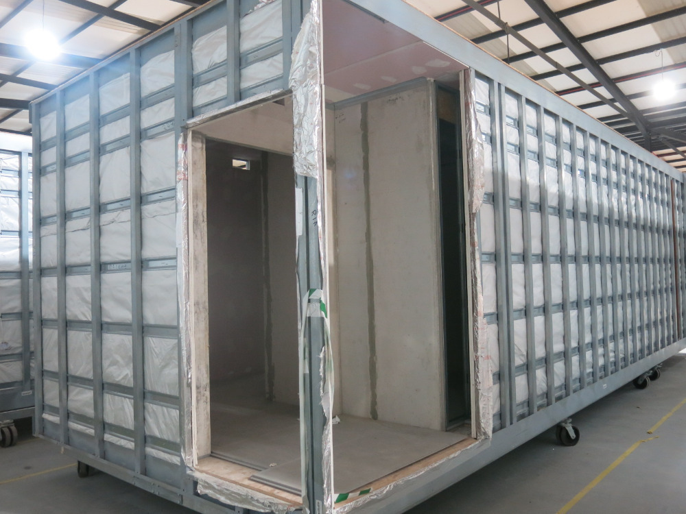11.2m x 3.9m - Galvanised Steel Carcass, Part Finished Modular Building ...