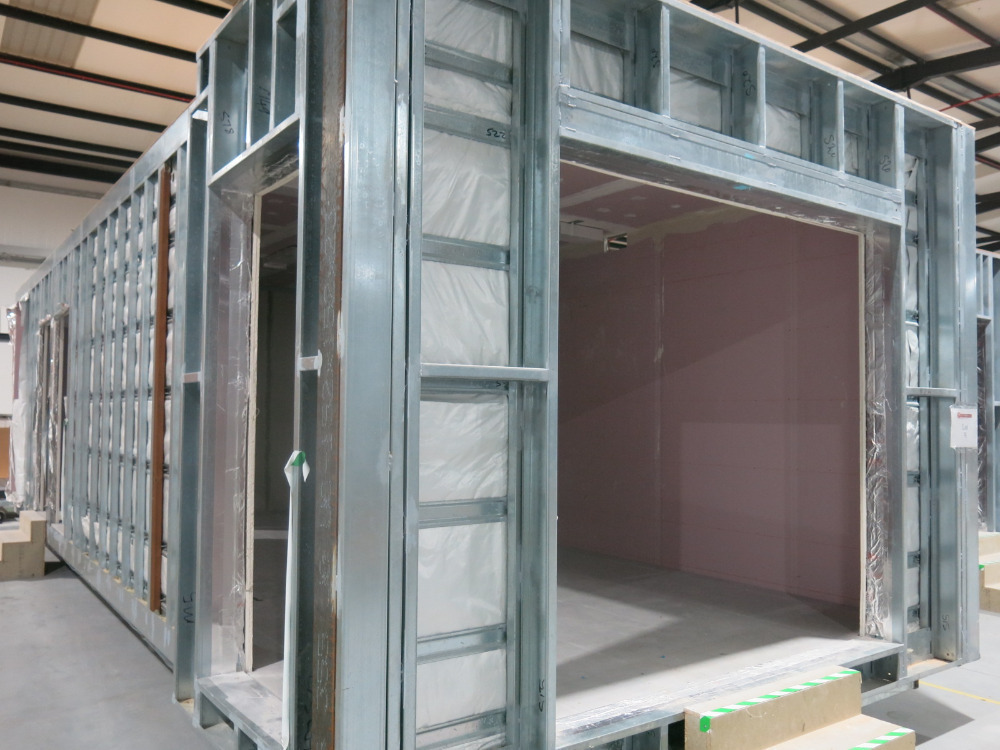 11.2m x 3.9m - Galvanised Steel Carcass, Part Finished Modular Building ...