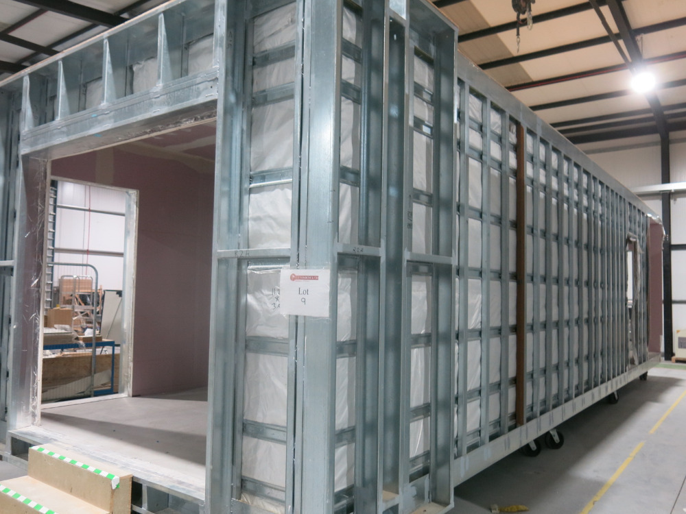 11.2m x 3.9m - Galvanised Steel Carcass, Part Finished Modular Building ...