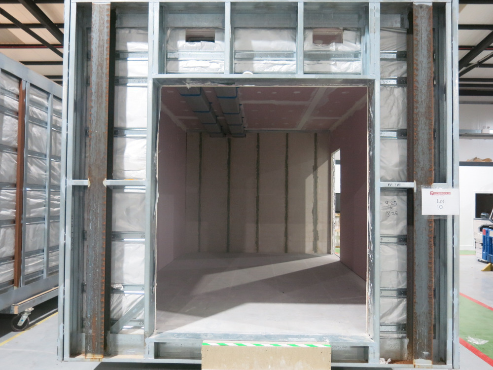 9.3m x 3.3m - Galvanised Steel Carcass, Part Finished Modular Building ...