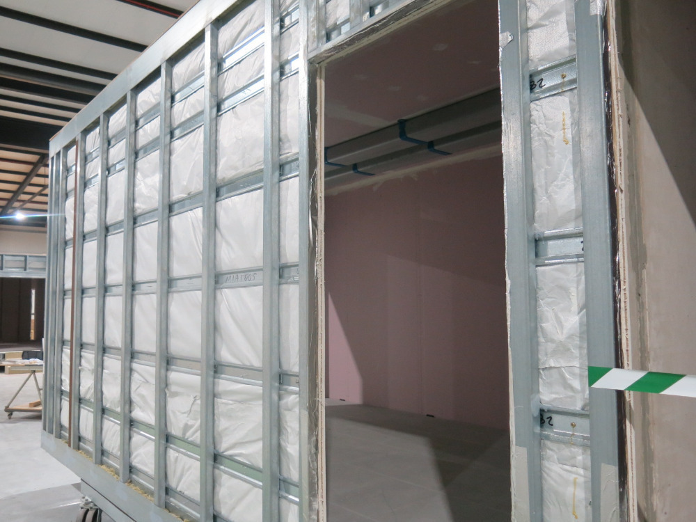 9.3m x 3.3m - Galvanised Steel Carcass, Part Finished Modular Building ...