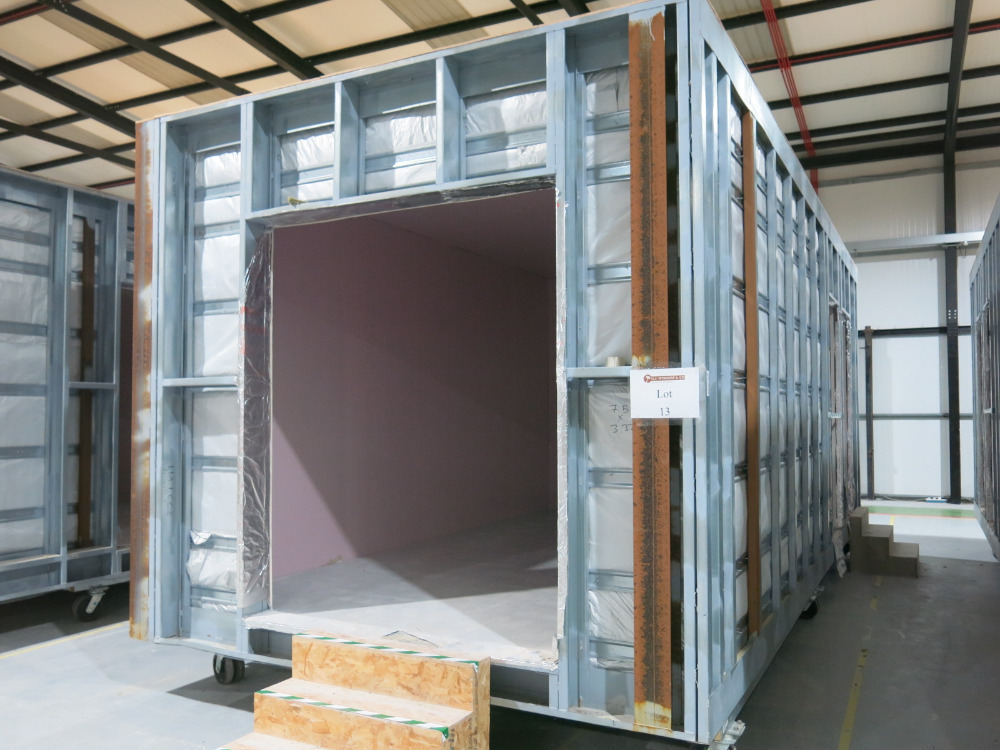 7.5m x 3.3m - Galvanised Steel Carcass, Part Finished Modular Building ...