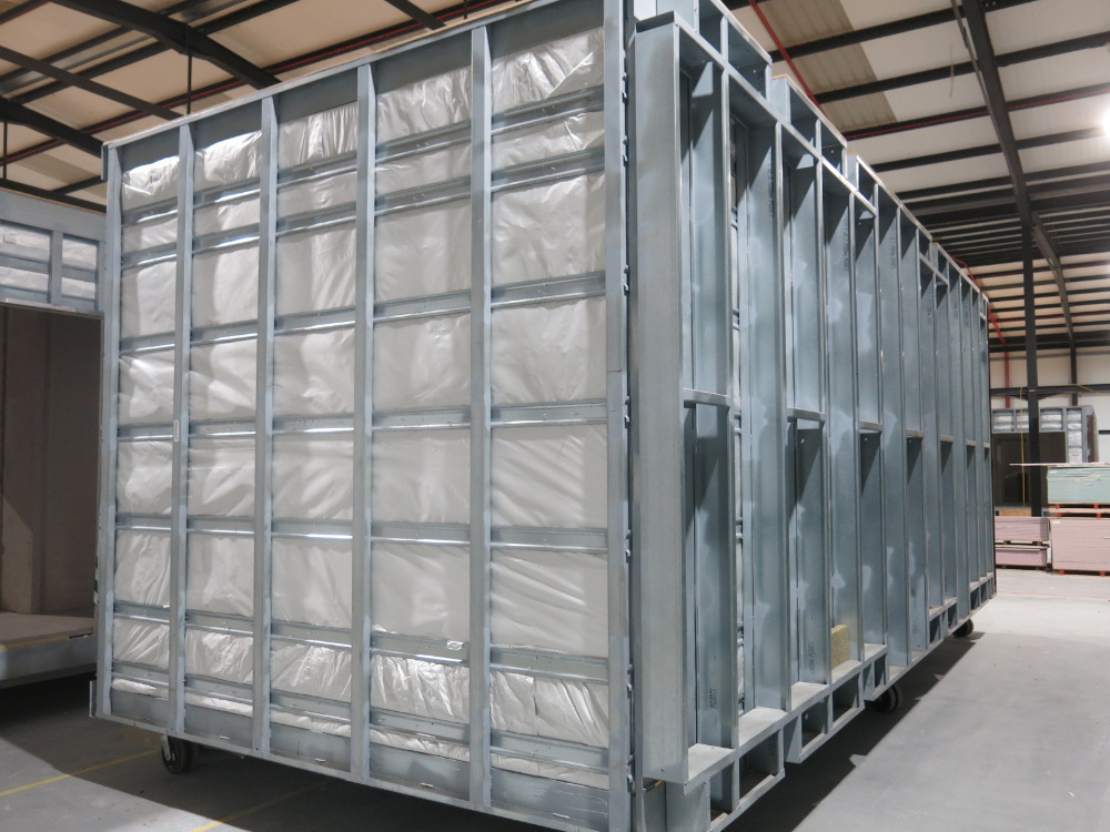 7.5m x 3.3m - Galvanised Steel Carcass, Part Finished Modular Building ...