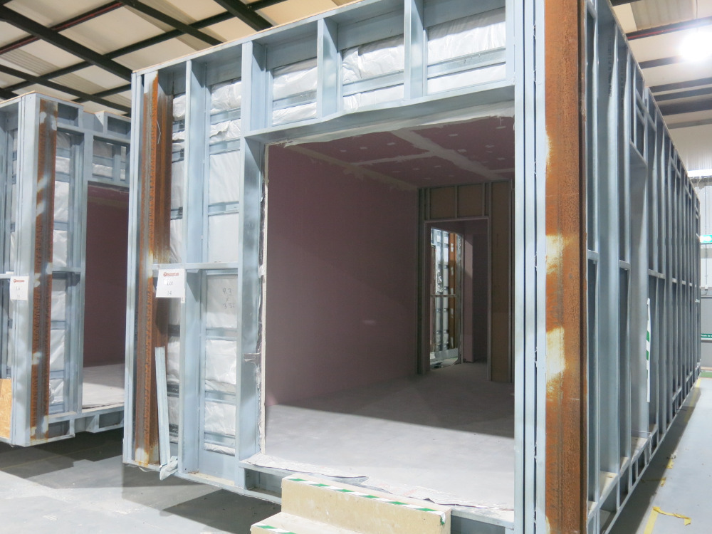 9.3m x 3.3m - Galvanised Steel Carcass, Part Finished Modular Building ...