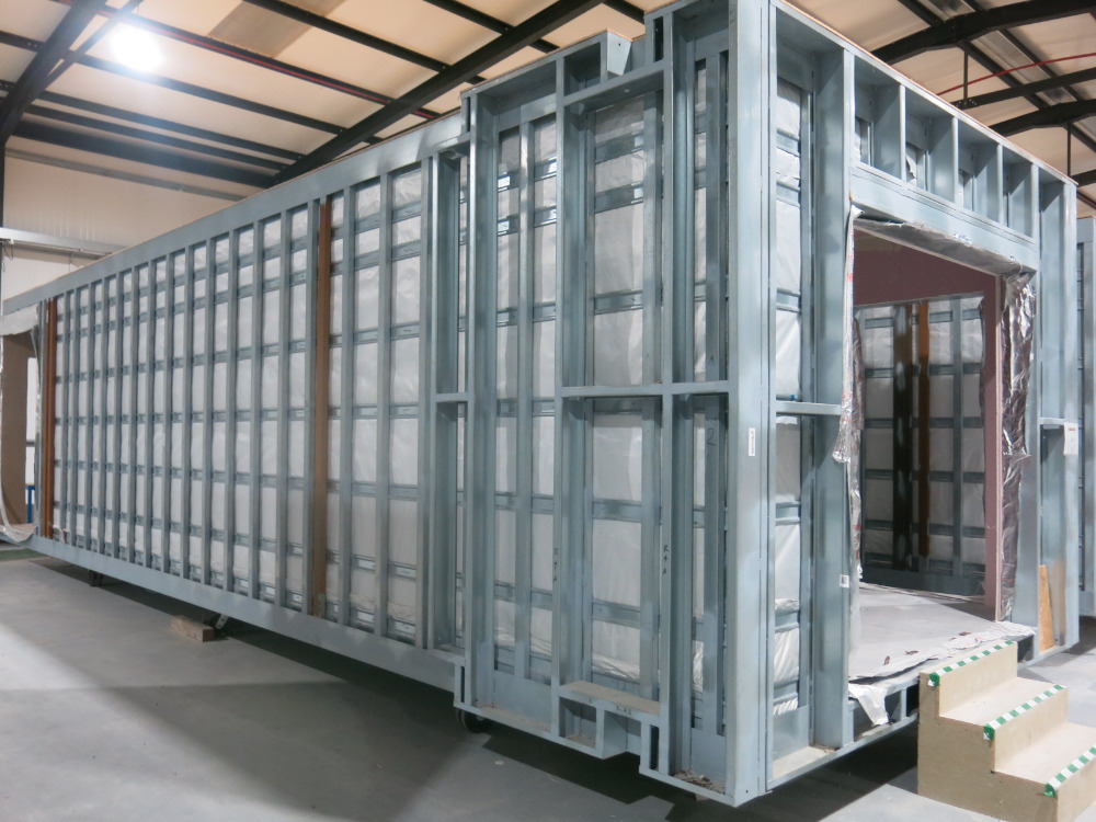 11.2m x 3.9m - Galvanised Steel Carcass, Part Finished Modular Building ...