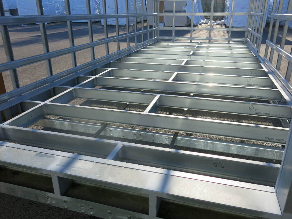 Galvanised Steel Modular Building Bare Carcass. Overalll Size 7.5m x 3 ...