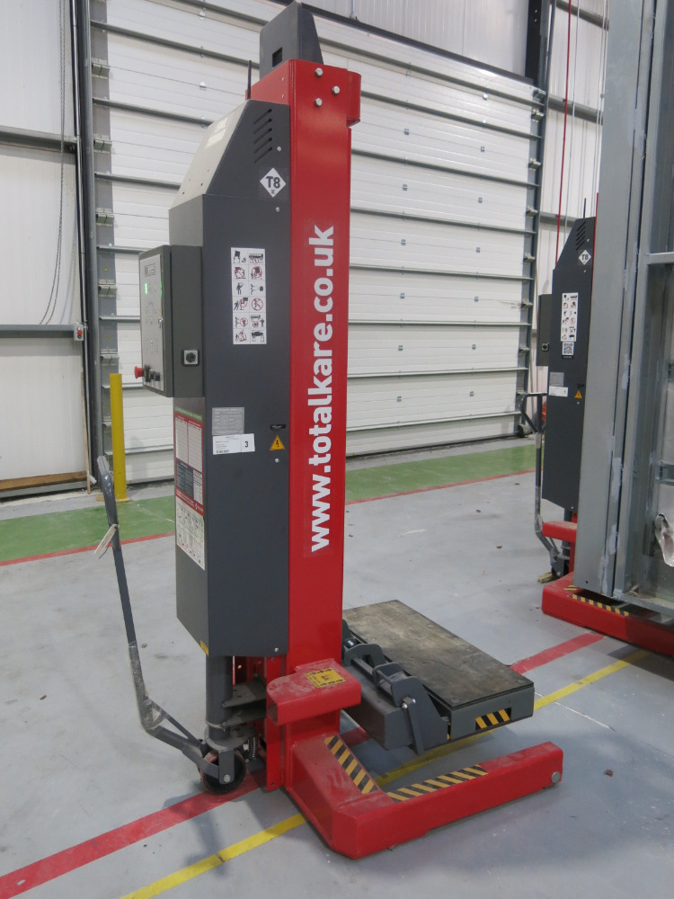 Set of 4 Totalkare T8DC, Cable Free, 7500kg Mobile Column Lifters, DOM ...