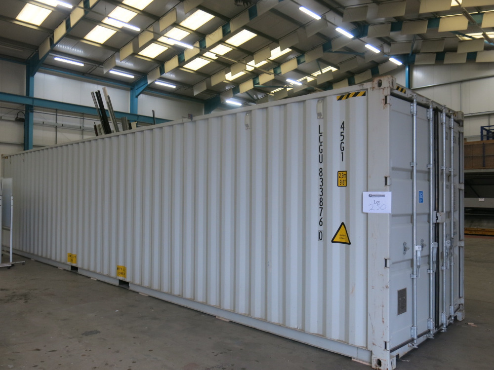 CIMC 40ft Shipping Container, GB/C 18585 LR/2021, Type 276A45, Year 2021.