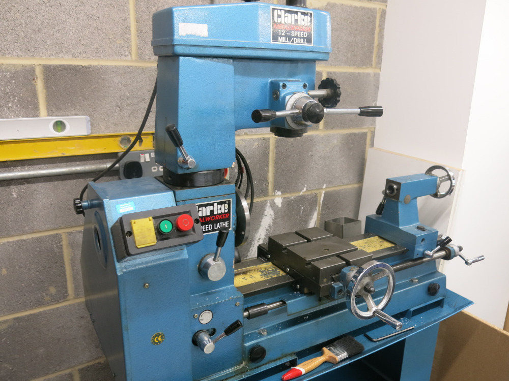Clarke Metalworker 6 Speed Lathe with 12 Speed Mill/Drill.
