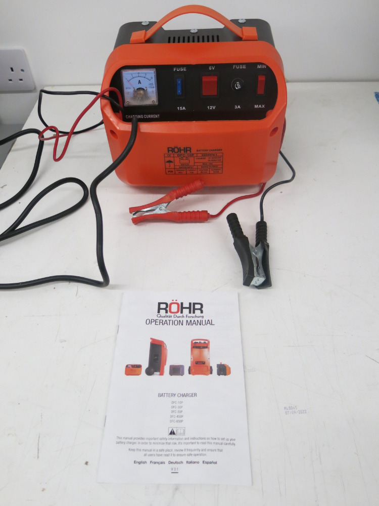 Rohr car battery charger store