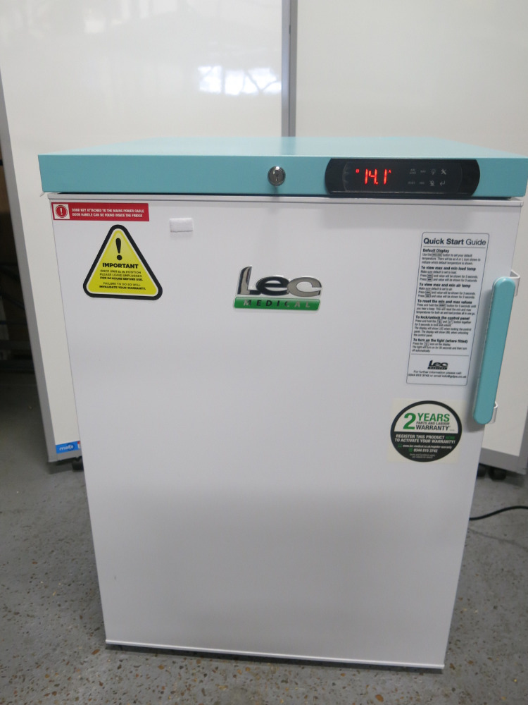 LEC Medical Model LSFSF98UK Lockable Laboratory Freezer, with Key, S/N ...