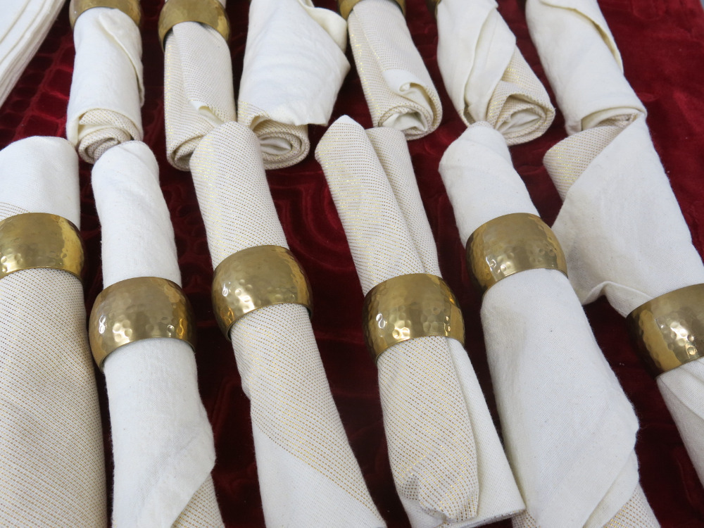 Set of John Lewis Table Dressing to Include: Set of 12 x Napkins with ...