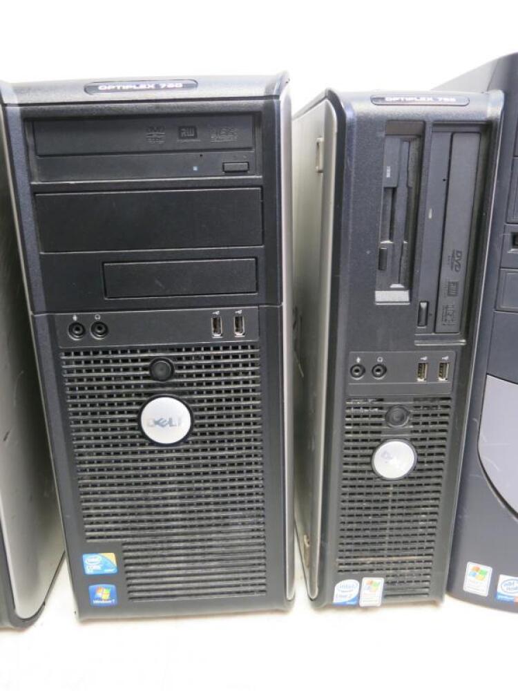 Lot of 5 x Dell PC's to Include: 3 x Dell OptiPlex 780 (Model DCSM1F ...