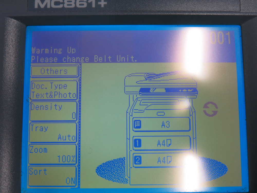 Oki Multi Function Colour Printer, Model MC861 . Copy Count, Colour 17238, Mono 36659.NOTE ...