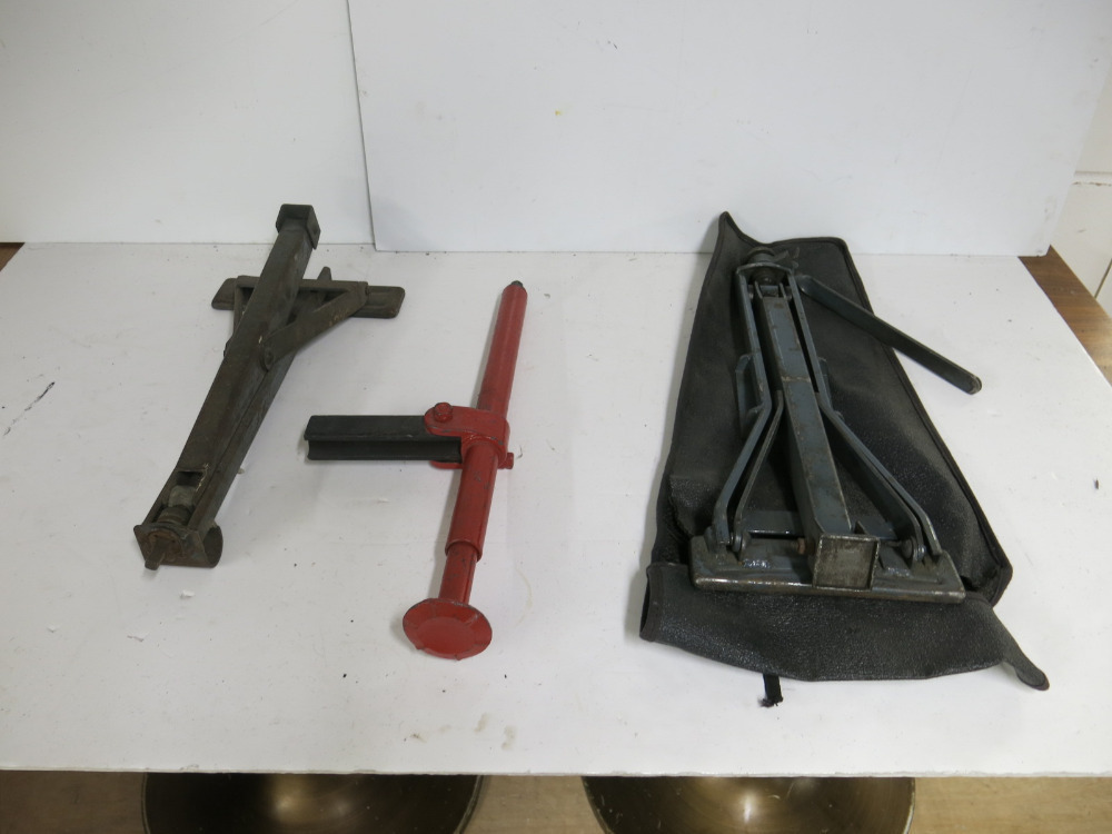 3 x Original Classic Car Side Jacks.