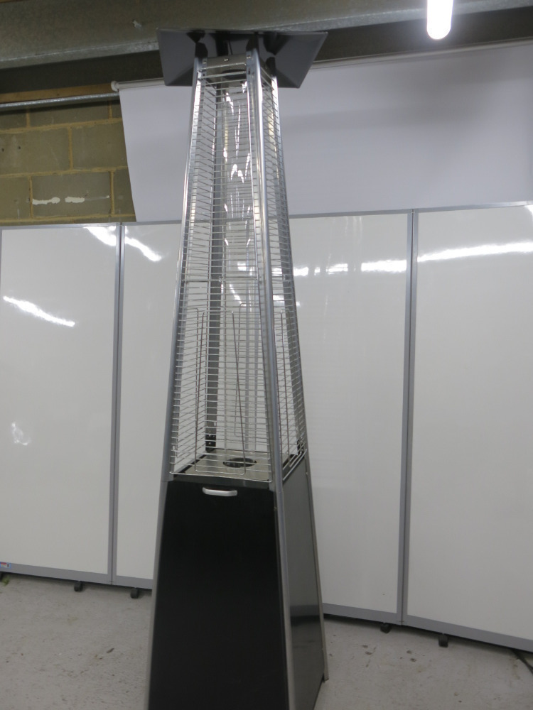 9.5kW Gas Flame Tower Patio Heater, PH08 Series, Size H217 x W38 x ...