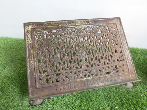 Clarke GT Dover St S.E Vintage Heavy Duty Cast Metal Foot Rest.