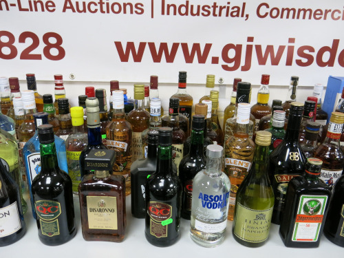 Stock of Approx 170 x Assorted Spirits & Liqueurs to Include: 13 x 1l ...