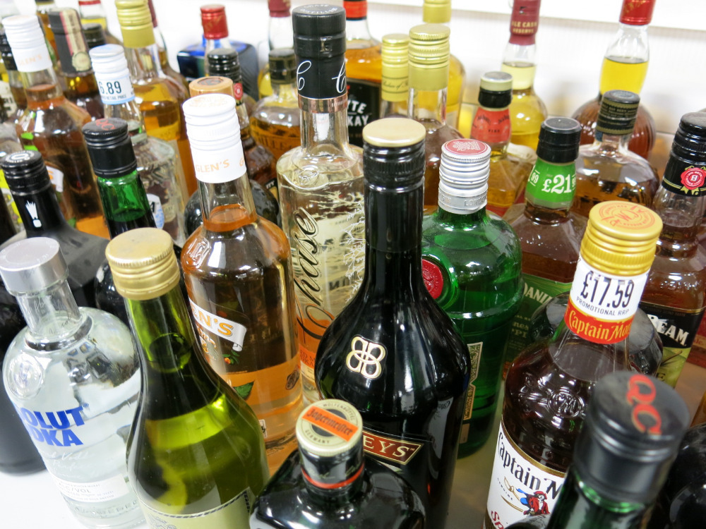 Stock of Approx 170 x Assorted Spirits & Liqueurs to Include: 13 x 1l ...