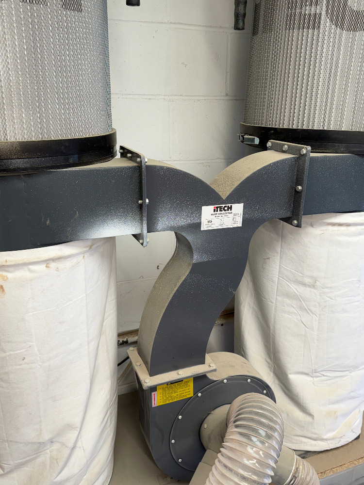iTech Twin Bag Dust Collector, Model DC002, 3 Phase, 2023.