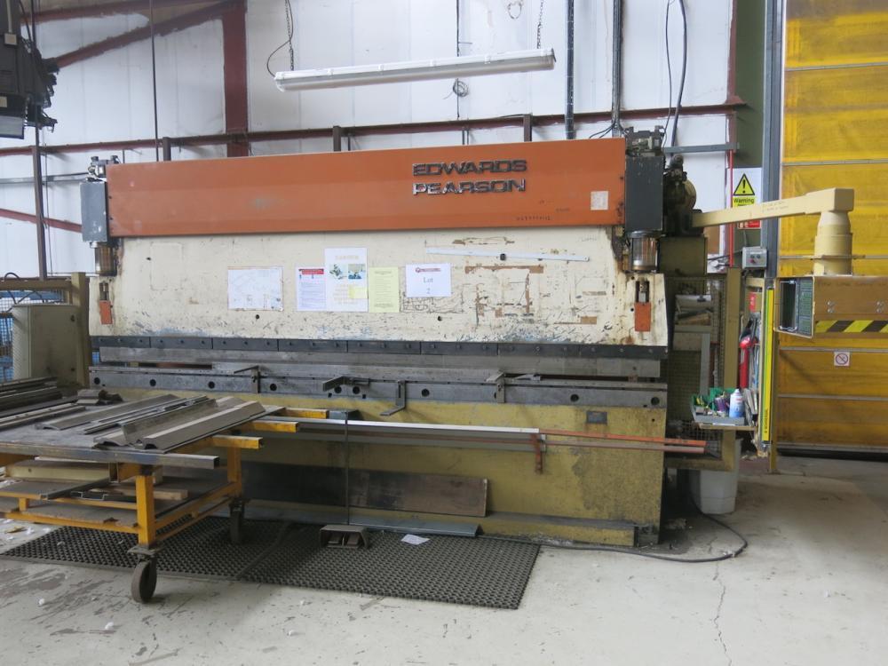 Edwards Pearson RT2 100/4100 Press Brake with Tooling, Cyberlec CNC ...