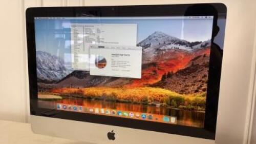 Apple 21 iMac. Running MacOS High Sierra Version 10.13.6. Intel Core 2 ...