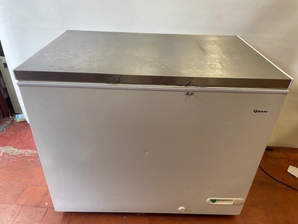 Gram Chest Freezer with Stainless Steel Top on Wheels, Model CF35S ...