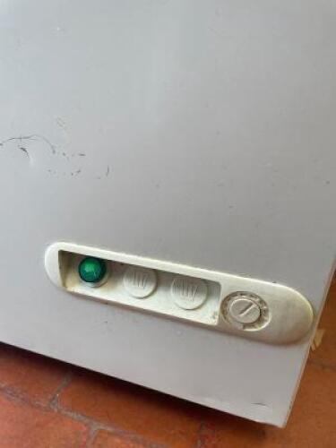 Gram Chest Freezer with Stainless Steel Top on Wheels, Model CF35S ...