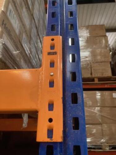 PSS Pallet Racking Dark Blue & Orange to Include: 28 x 5-6m x 110cm ...